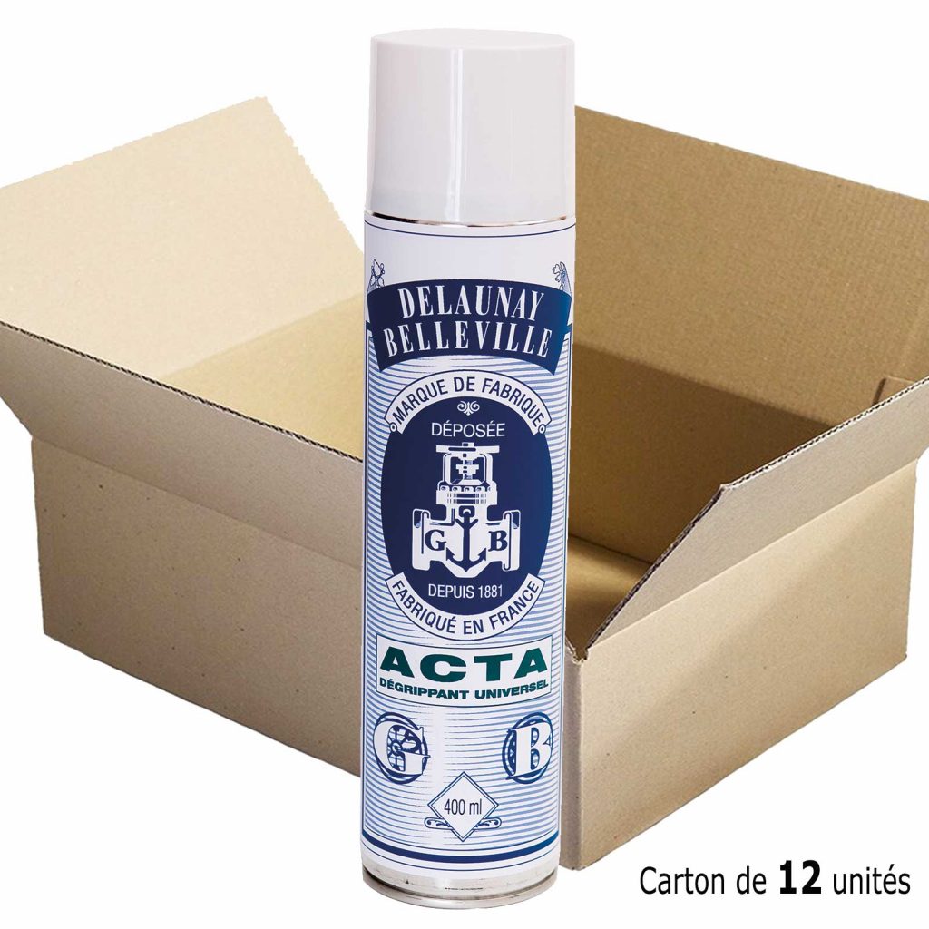 Dégrippant Universel Carton 12 Aérosols 400ml ACTA - Hydrofuge