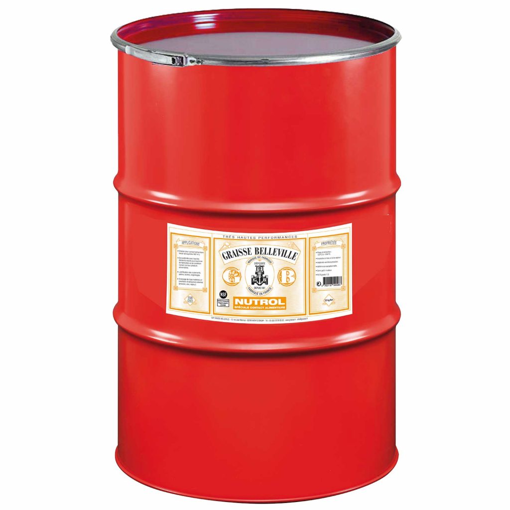 Graisse Blanche Contact Alimentaire Tonnelet50kg - Graisse-Belleville